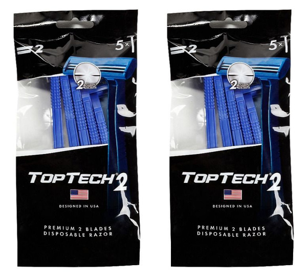 TopTech Станки одноразовые мужские, 2 лезвия, 5 шт/уп, 2 уп - купить с доставкой по выгодным ...