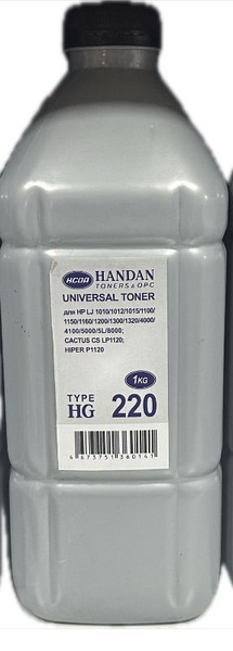 Тонер для HP Универсал тип HG220 (фл,1кг,HANDAN) Silver ATM купить по ...