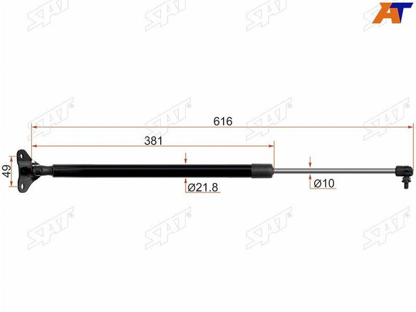 .SAT Амортизатор (Газовый упор) крышки багажника для HYUNDAI STAREX 07 ...