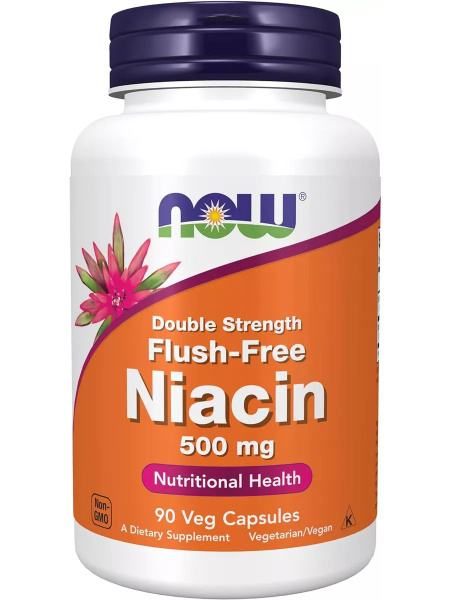Niacin (Vitamin B-3) 500 mg, Flush-Free Ниацин 500мг - купить с ...