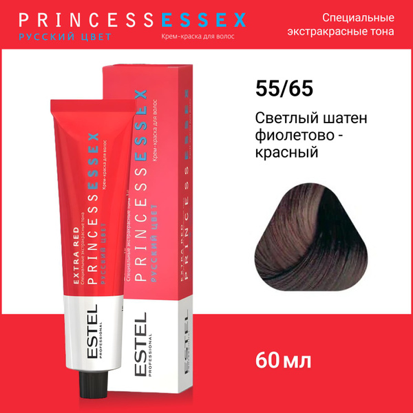 ESTEL PROFESSIONAL Крем-краска PRINCESS ESSEX EXTRA RED для окрашивания ...
