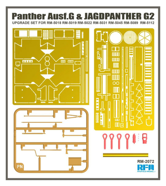 Rye Field RFM 2072 1/35 Пантеры ausf.g &Охота на леопардов g2 Компонент ...