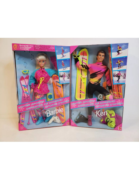Куклы Барби и Кен зимний спорт Winter Sport Sports Dhiver Barbie 1994 ...