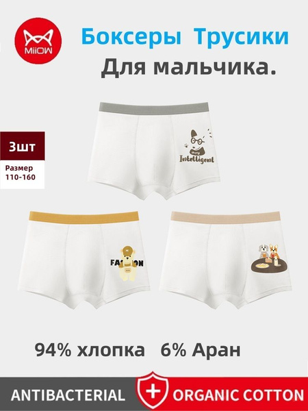 Комплект трусов Miiow, 3 шт - купить с доставкой по выгодным ценам в интернет-магазине OZON ...