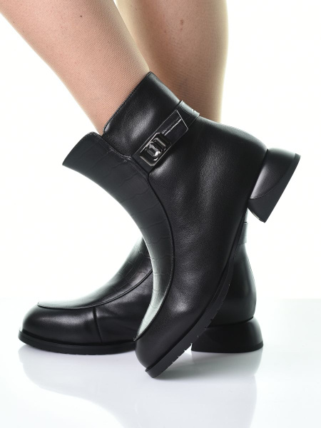 Ботильоны Женский Ascalini черный, размер 38 Демисезон 9 Стандартный средний (до 9 см) Россия ...