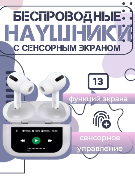 Наушники Внутриканальные REMAX Беспроводные CozyPods W30N с экраном ...