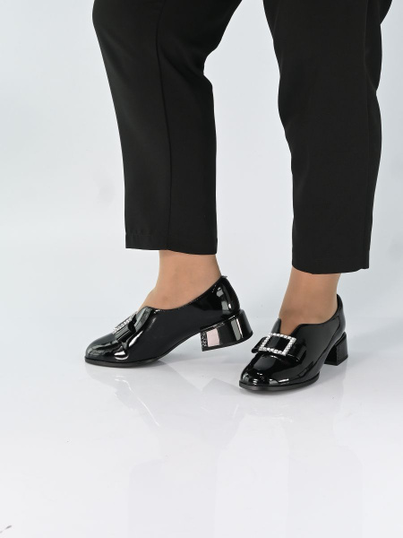 Туфли Женский Ascalini Кожа натуральная лакированная, размер 37 Стандартный низкий (до 4 см) 9 ...