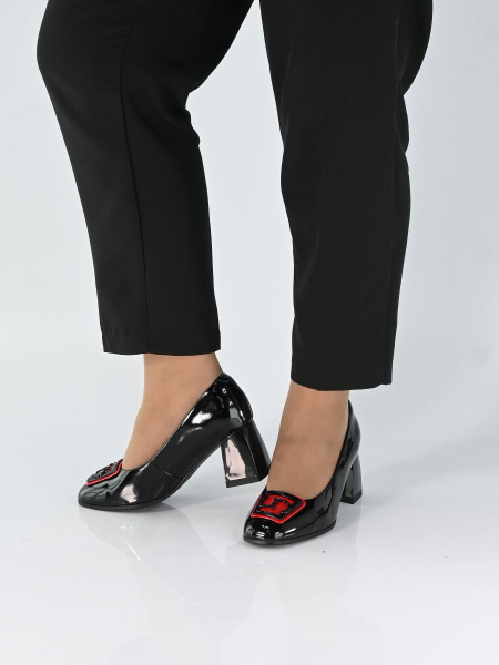 Туфли Женский Ascalini Кожа натуральная лакированная, размер 38 Стандартный средний (до 9 см) 9 ...