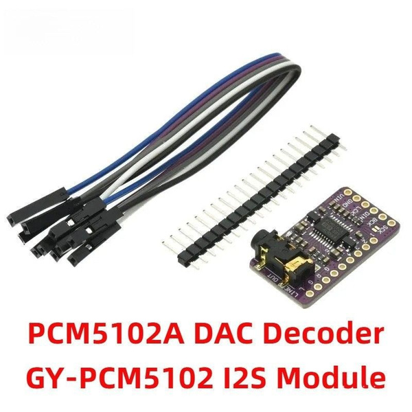 PCM5102A Интерфейс декодера ЦАП I2S GY-PCM5102 Модуль плеера I2S для ...