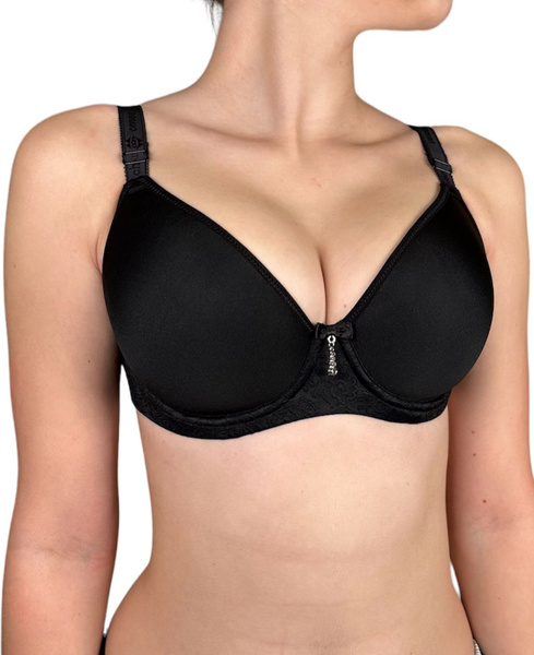 Бюстгальтер Женский VE.NU.S спейсер, размер 85E черный Полиамид, Эластан Повседневный Китай ...