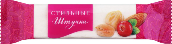 Конфеты СТИЛЬНЫЕ ШТУЧКИ Нуга с клюквой и орехами неглазир. вес до 250г ...