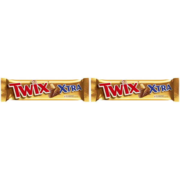 Батончик Twix Xtra шоколадный с печеньем и карамелью 82 г, набор: 2 штуки купить на OZON по ...