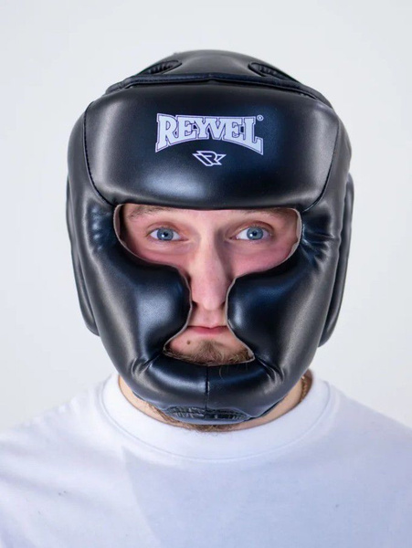 Шлем боксерский тренировочный Reyvel (M) черный купить на OZON по низкой цене (238268605)