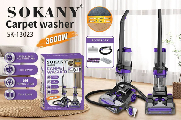 Моющий пылесос SOKANY SK-13023, фиолетовый - купить по низким ценам в ...