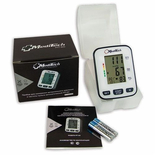 Тонометр автоматический MediTech МТ-60 на запястье - купить с доставкой по выгодным ценам в ...