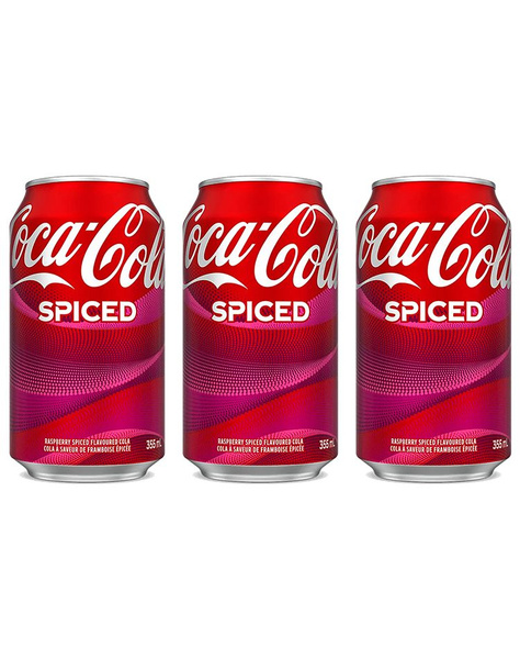 Газированный напиток Coca-Cola Spiced со вкусом малины и пряностей, 3 ...