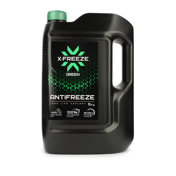 Антифриз X-Freeze зеленый 5л. купить по выгодной цене в интернет-магазине OZON (1690042131)