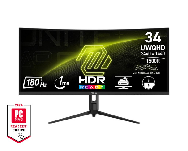 Монитор MSI MAG 342CQR E2, 3440x1440, 144 Гц, VA, LED, 4000:1, 300 Кд/м ...