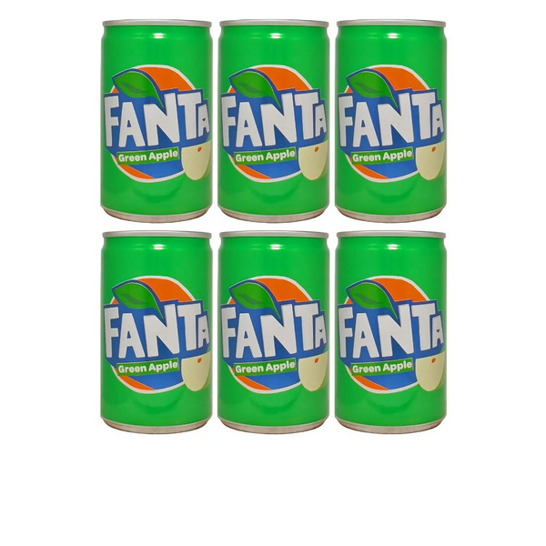 Газировка Fanta Зеленое Яблоко Набор 6 шт по 150 мл Вьетнам - купить с ...