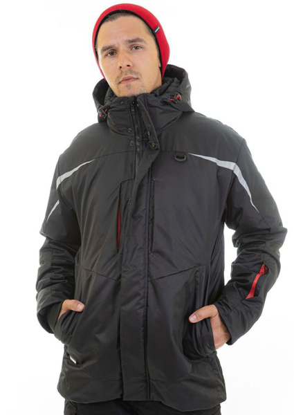 Куртка рабочая Мужской BRODEKS, размер 62, 60 черный, рост 182-188 Мембранные материалы ...