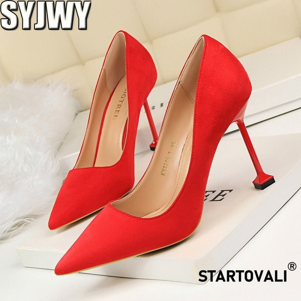 Туфли Женский SYJWY Искусственная байка, размер 36 Шпилька лодочки Без застёжки купить c ...