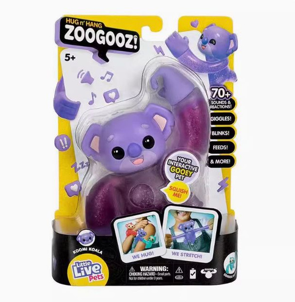 Little Live Pets Hug N' Hang Zoogooz / Интерактивный Электронный Мягкий ...