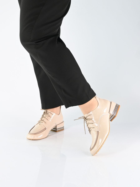 Ботильоны Женский Ascalini бежевый, размер 43 На любой сезон 9 Стандартный низкий (до 4 см ...