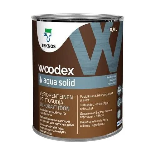 Teknos Woodex Aqua Solid 0,9 л краска для деревянного фасада белая ...