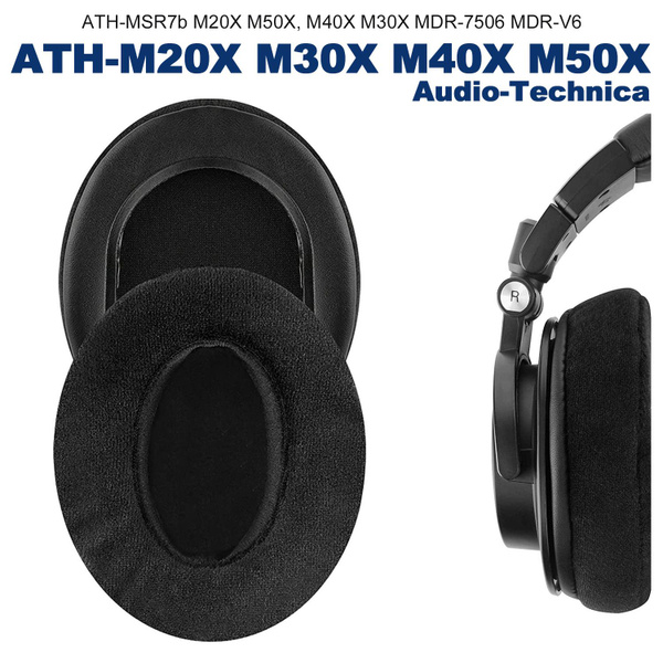 Амбушюры Бархат Audio-Technica ATH-MSR7b M20X M50X, M40X M30X MDR-7506 MDR-V6 пенные Белковая ...