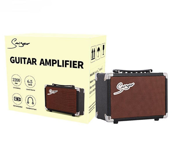 Аккумуляторный комбоусилитель для акустической гитары, 15Вт ...