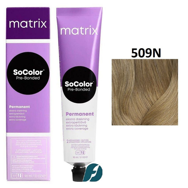 Matrix SoColor Extra Coverage 509N Крем-краска стойкая для волос Очень ...