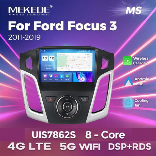 Магнитола Mekede M300S для Ford Focus 3 (11-19). 4x32Gb, 8 ядер, 9 ...