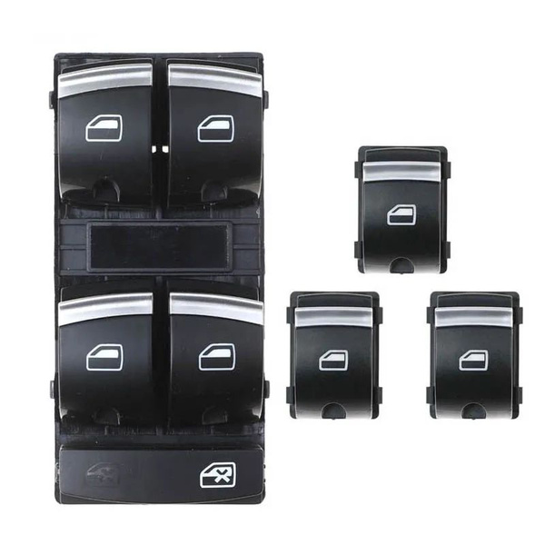 4F0959851H Хром Кнопка Управления Главным Оконным Переключателем Для ...