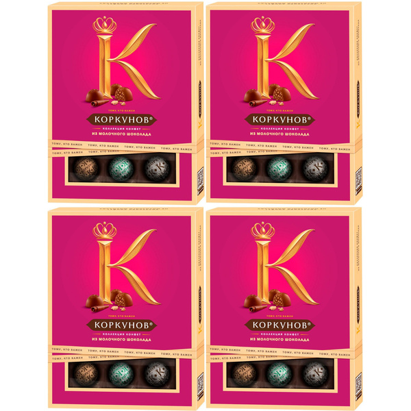 Шоколадные конфеты Коркунов Ореховая коллекция 110 г набор 4 штуки купить на Ozon по низкой