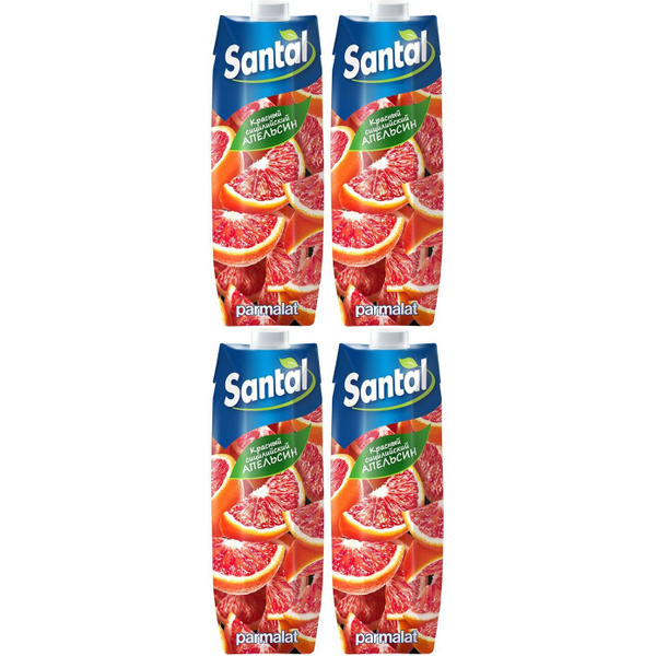 Напиток сокосодержащий Parmalat Santal Красный сицилийский апельсин 1 л ...
