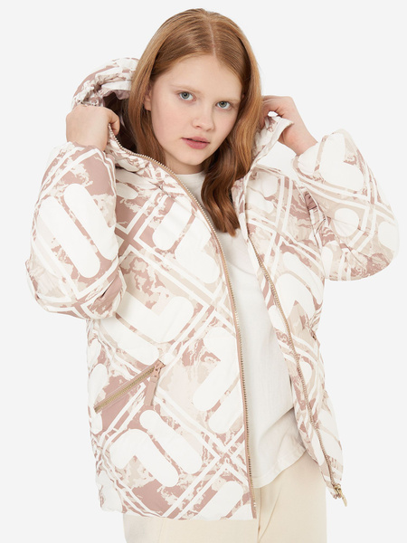 Куртка Девочки Fila бежевый Полиэстер, размер 152, 158 Зима Полиэстер Вьетнам купить c доставкой ...