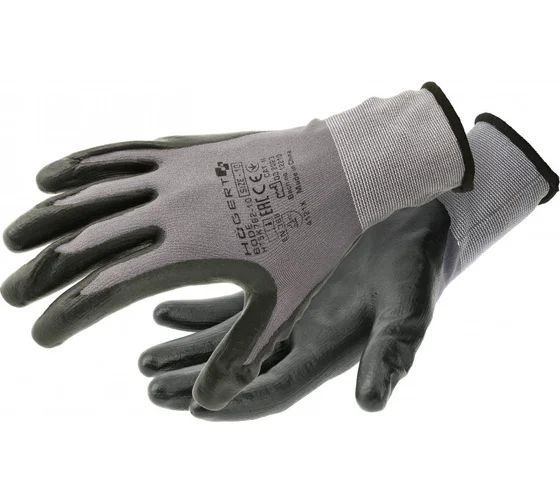 Перчатки рабочие с нитриловым покрытием, BODE, размер 10 HOEGERT HT5K762-10 купить на OZON по ...