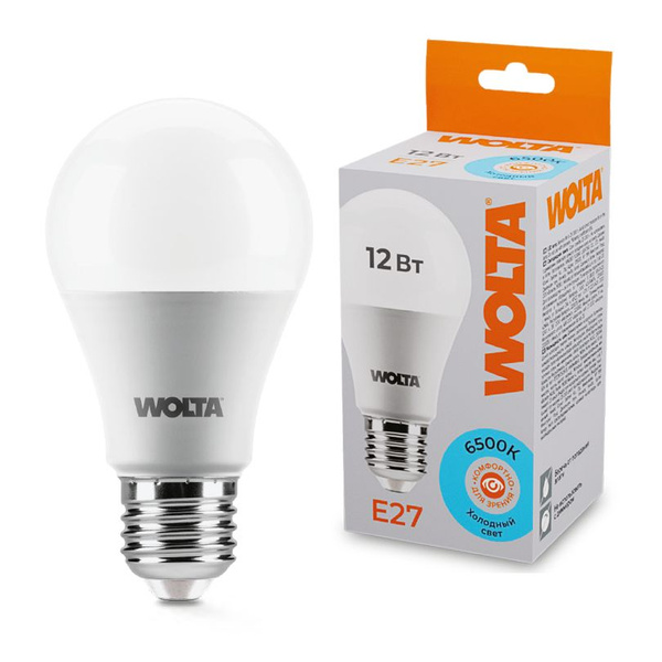 Светодиодная лампа WOLTA 25W60BL12E27 12Вт 6500К E27 купить на OZON по ...