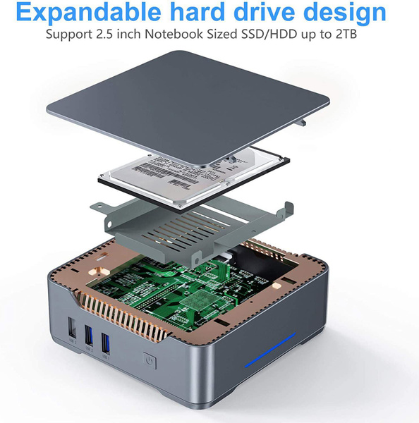 Характеристики Intel Мини-ПК GK3V DIY Игровой компьютер Alder Lake N100 ...