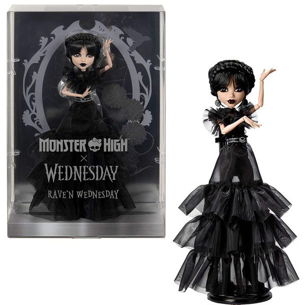 Mattel Monster High Rave N Wednesday / Набор для куклы в черном платье ...