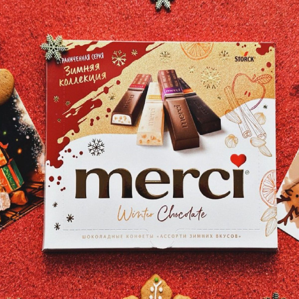 Шоколад Германия Merci Ассорти зимних вкусов, 250г купить на OZON по ...