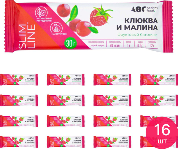 Диетический батончик ABC healthy food / АВС Хэлси фуд фруктовый с ...