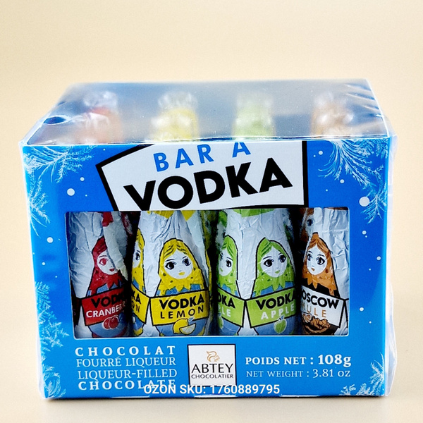 Шоколадные конфеты Abtey Ice Vodka Blue со вкусом водки, 108 г купить ...