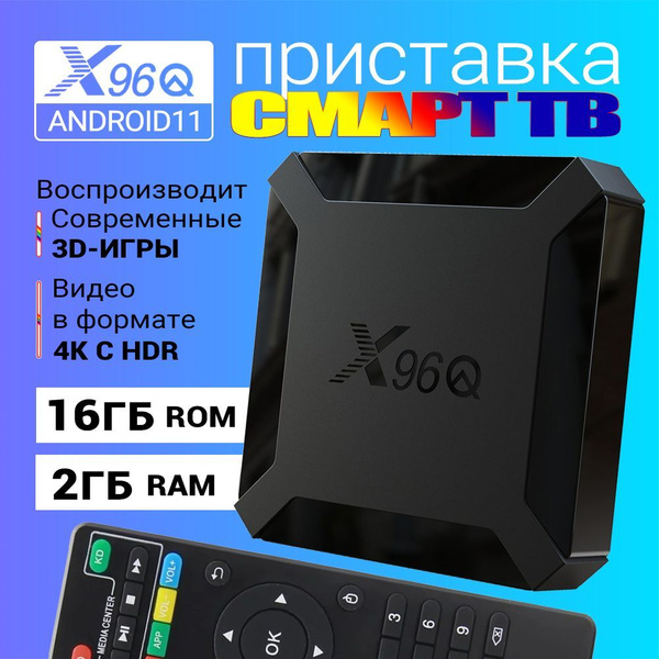 2024 B2GO Медиаплеер X96Q 2Gb/16Gb ТВ приставка Android 10 купить на ...
