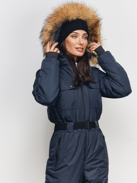 Комбинезон утепленный Женский Avese, размер 46, рост 170 серый Зима Туризм Повседневный ...