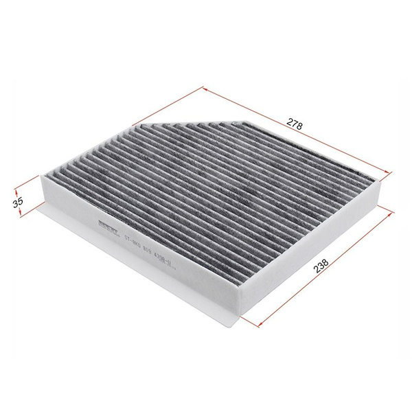 Фильтр салона AUDI Q5 08-/A4 07-/A5 07-/RS4 13- угольный SAT ST-8K0 819 ...