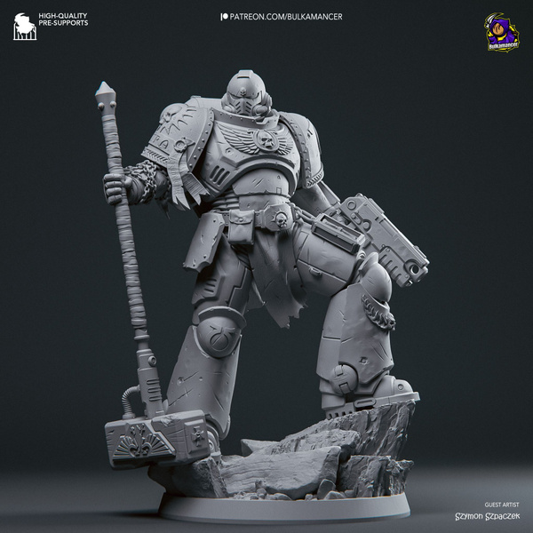 Фигурка для покраски "Капитан Титус / Captain Titus" (Warhammer 40000 ...