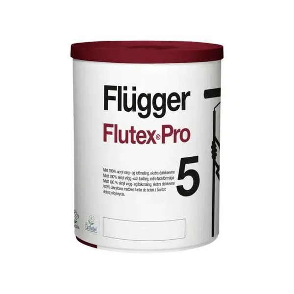 Flugger Flutex Pro 5/Флюгер Флютекс Про 5,Белая, 0.7л,акриловая краска ...