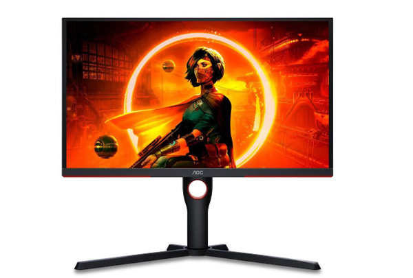 AOC 24.5" Монитор 25G3ZM с поворотом экрана (VA, 1920x1080, 240Hz, 0.5 ...