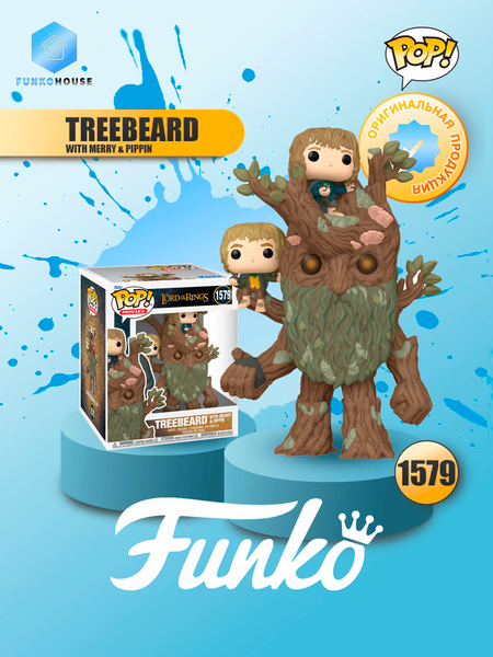 Фигурка Funko Pop Treebeard with Merry & Pippin 1579 The lord of the ...